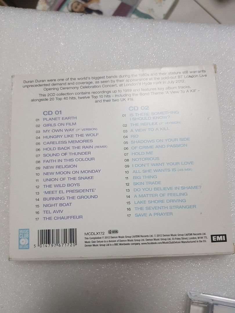 2CD duran duran the biggest and the best, Hobbies & Toys, Music & Media, CDs & DVDs on Carousell