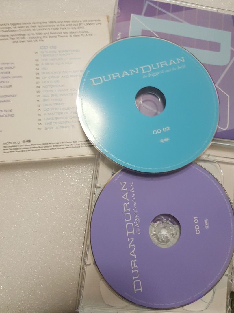2CD duran duran the biggest and the best, Hobbies & Toys, Music & Media, CDs & DVDs on Carousell