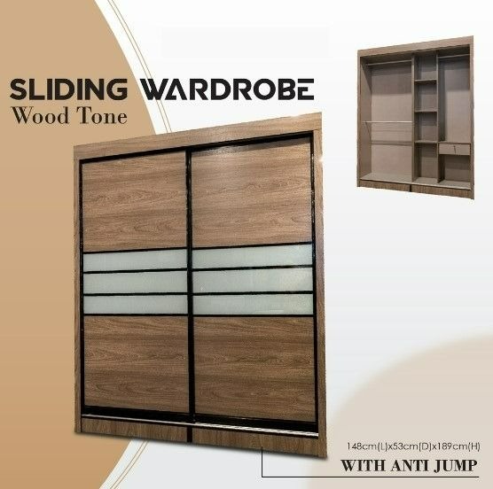 5 FT Sliding Wardrobe, Furniture & Home Living, Furniture, Shelves ...
