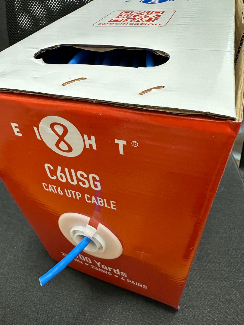 8# cat 6 UTP cable, 電腦＆科技, 電腦周邊及配件, 電腦線、轉接線及轉換器 - Carousell