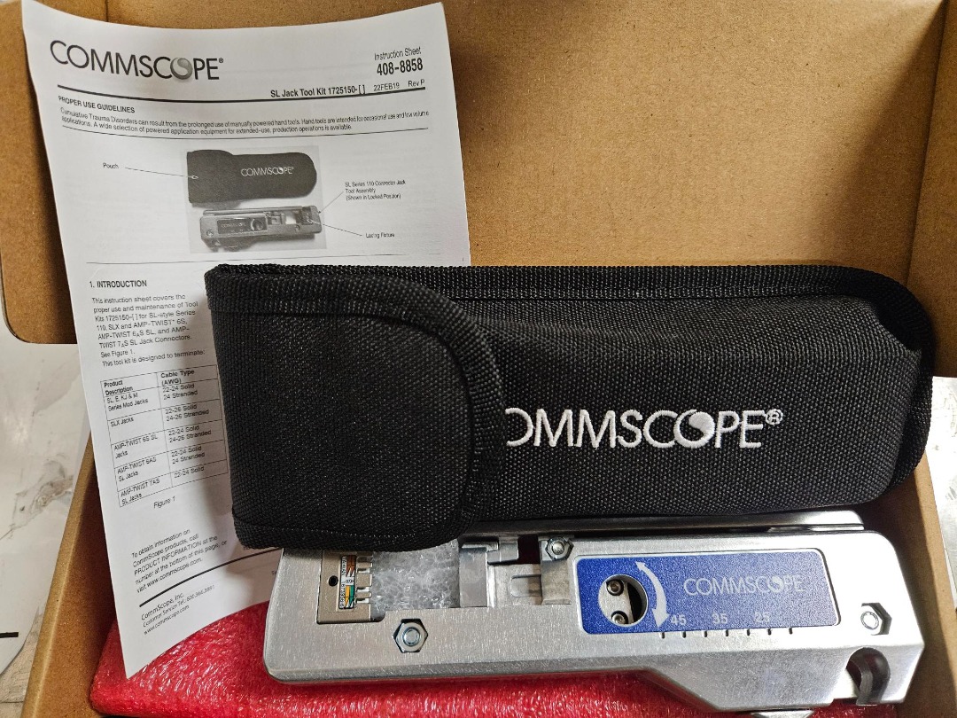 全新 Commscope Modular Jack Termination Tool with Lacing Fixture 六類模塊工具 ...