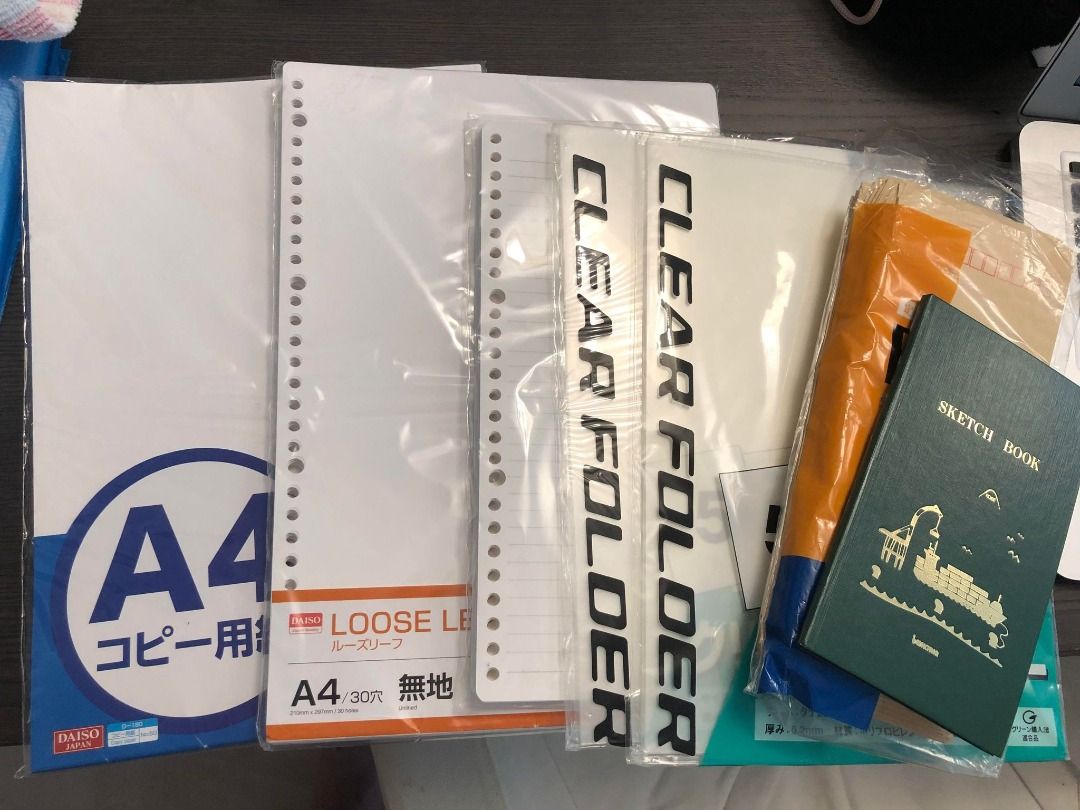 A4 copy paper, A4 loose leaf, B5 loose leaf, B5 Clear folder, mini ...
