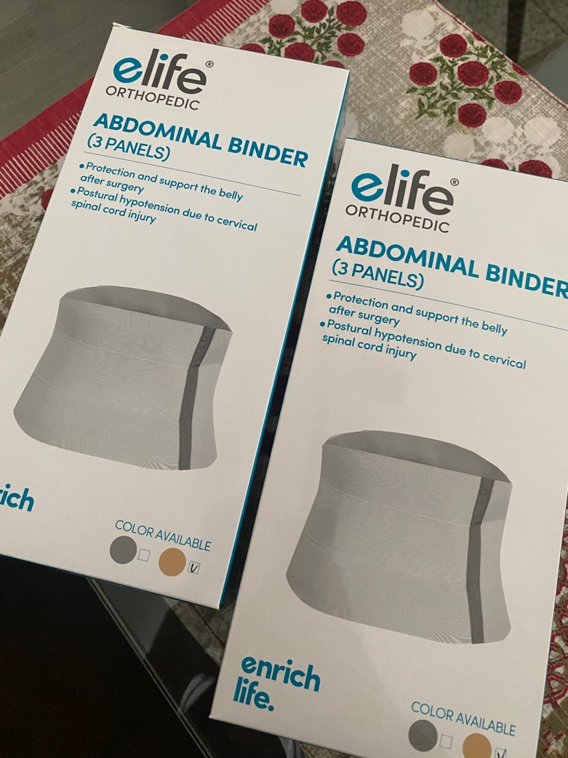 Abdominal binder S and M elife, Health & Nutrition, Braces, Support & Protection on Carousell