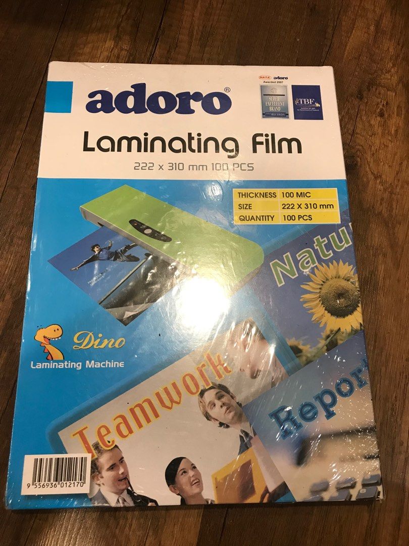 Adoro Laminating Film 100 Pcs (A4 Size), Hobbies & Toys, Stationery ...