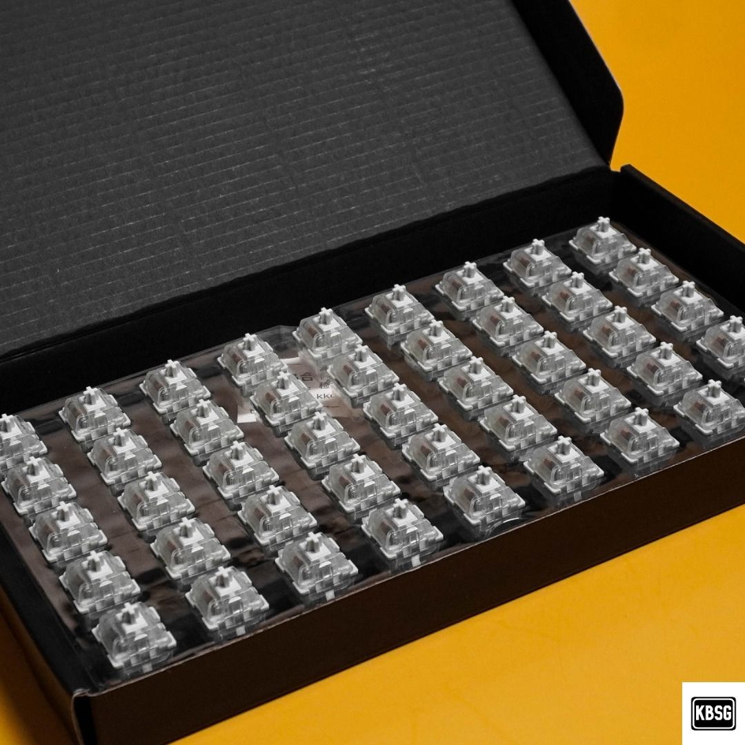 AKKO Vintage White Keyboard switch for mechanical keyboard (Lubed ...