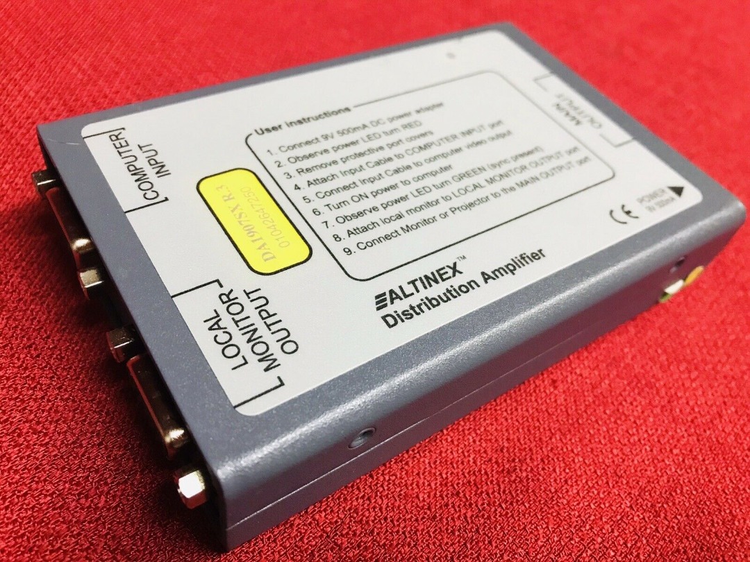 ALTINEX Distribution Amplifier Model DA1907SX R.3, Photography, Photography Accessories ...