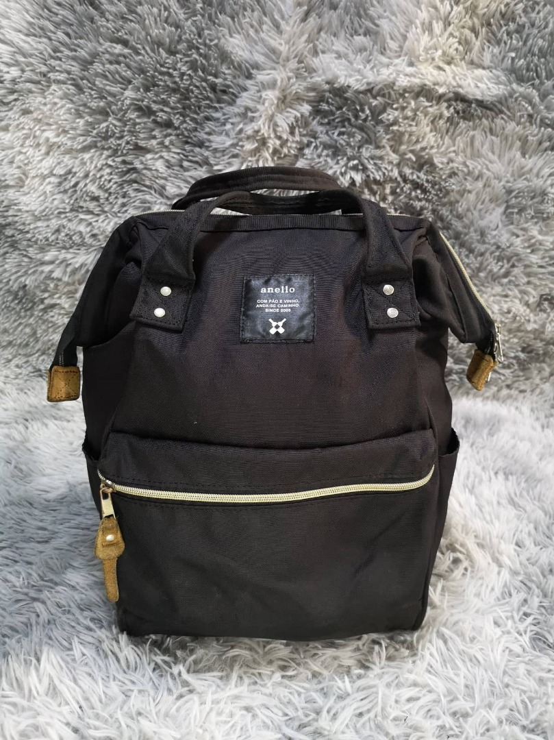 Anello Black Backpack, Women's Fashion, Bags & Wallets, Backpacks on ...