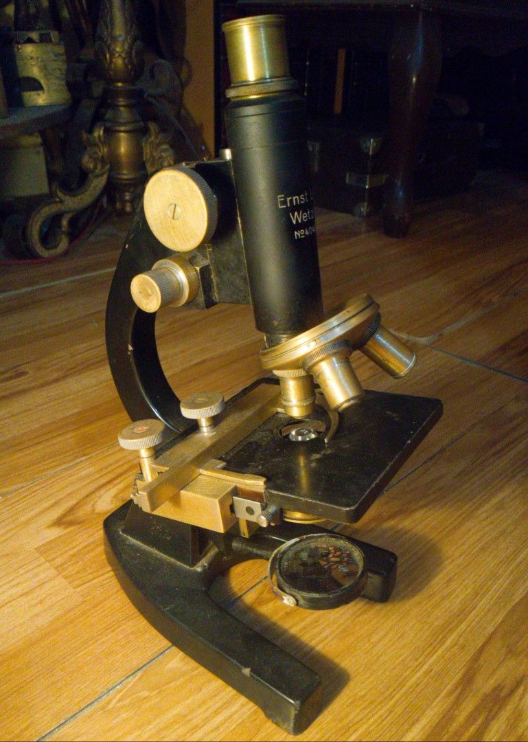Antik jadul mikroskop Microscope e.leitz wetzlar germany Tahun 1930 ...