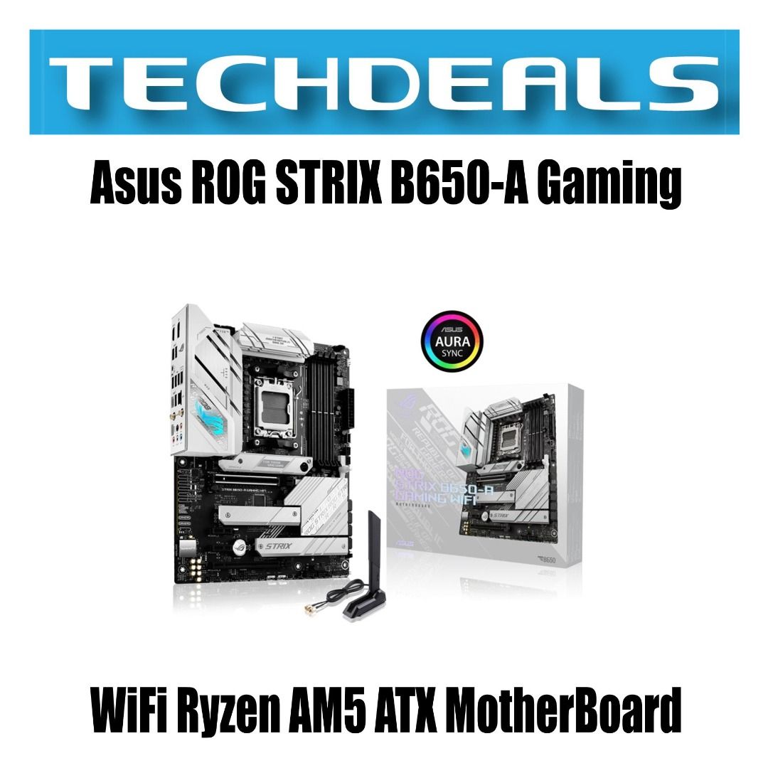 Asus ROG STRIX B650-A Gaming WiFi Ryzen AM5 ATX MotherBoard, Computers ...