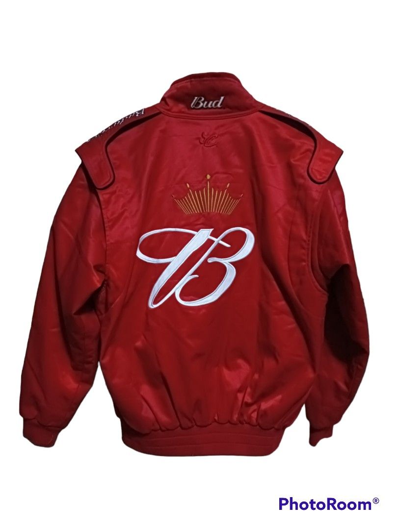 authentic nascar budweiser racing jacket, Men's Fashion, Coats, Jackets ...