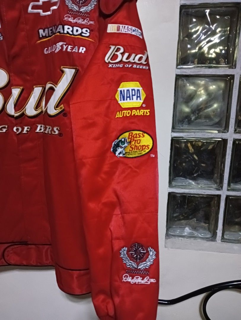 authentic nascar budweiser racing jacket, Men's Fashion, Coats, Jackets ...