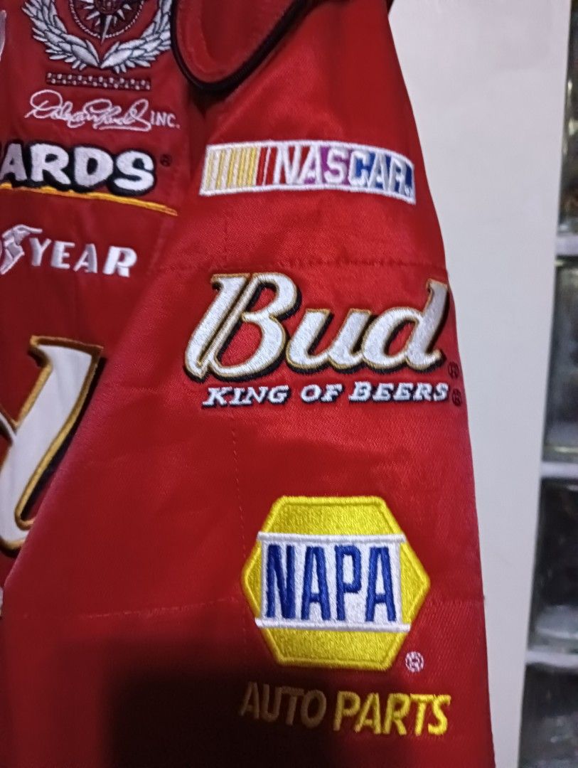 authentic nascar budweiser racing jacket, Men's Fashion, Coats, Jackets ...