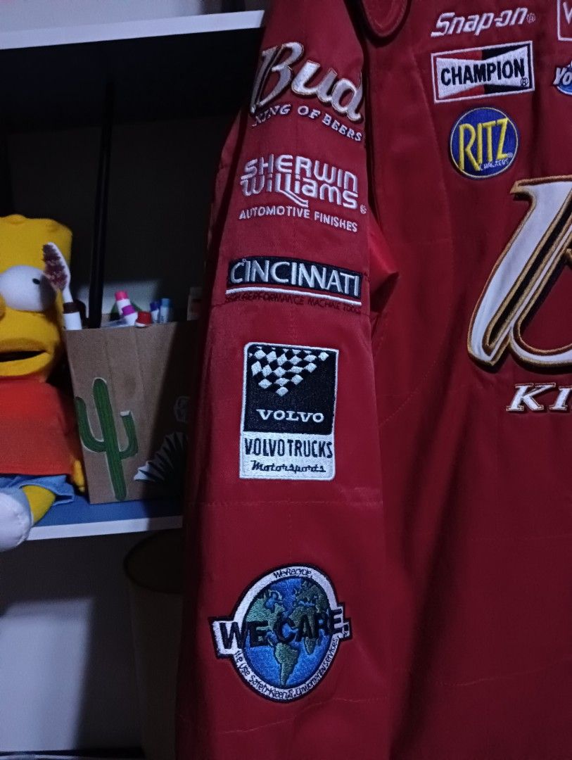 authentic nascar budweiser racing jacket, Men's Fashion, Coats, Jackets ...