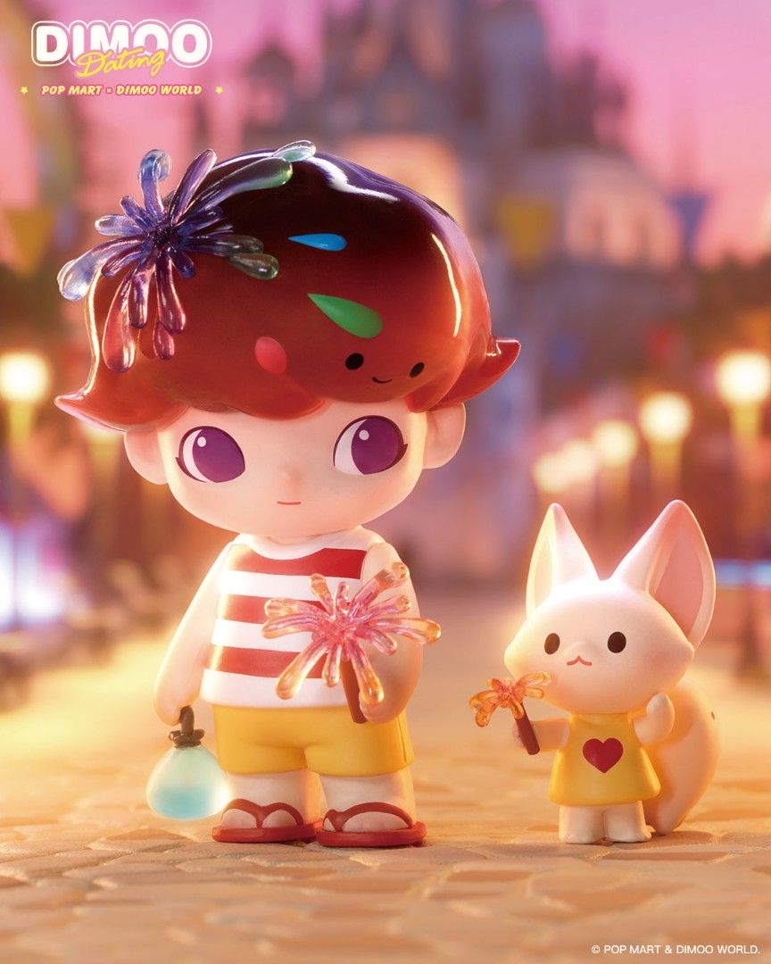 Authentic Popmart Pop Mart Dimoo Dating Series Summer fireworks ...