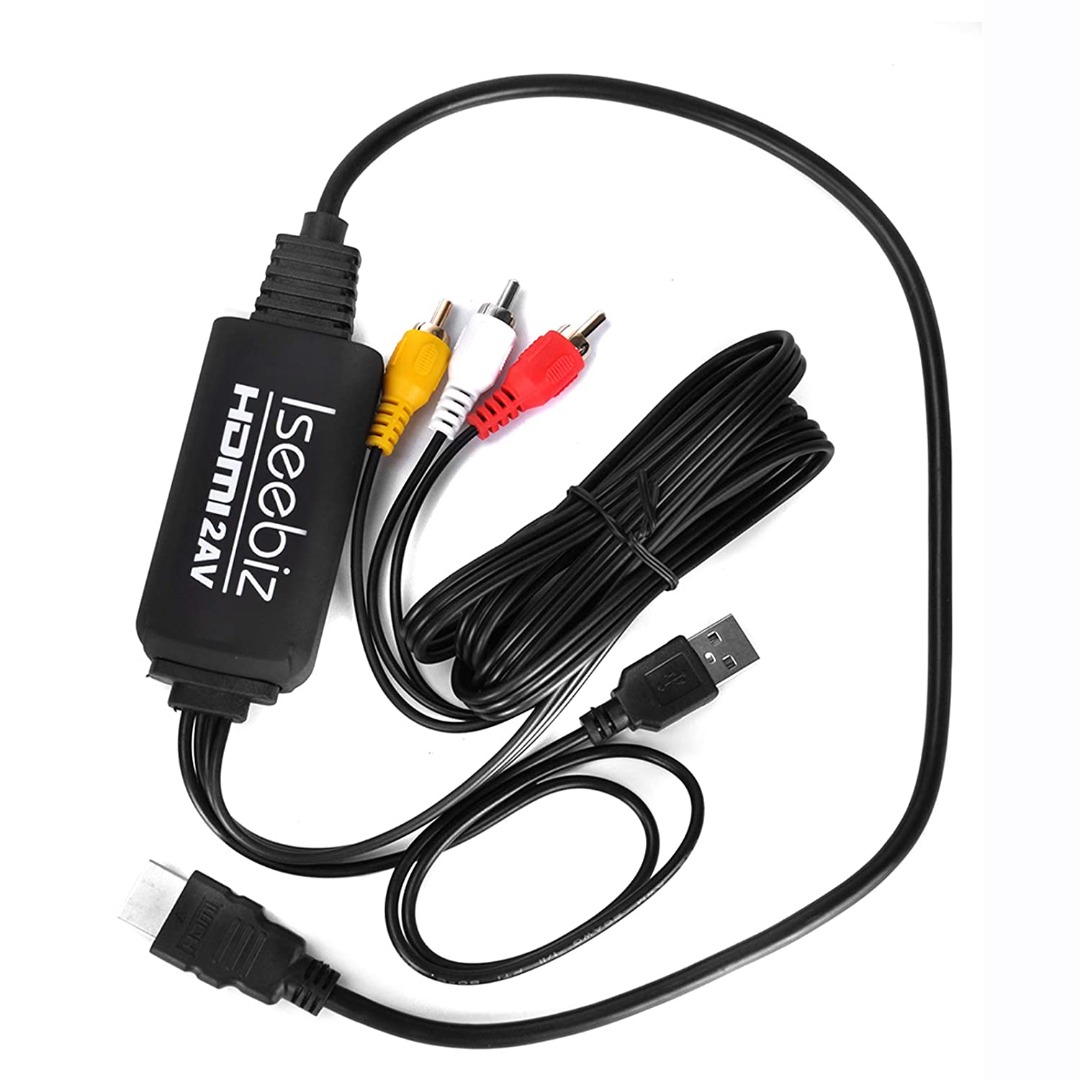 AV Switch, Audio Video Selector Metal Housing RCA Switch for Cable Box ...