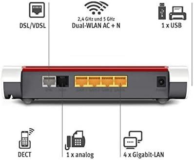 AVM Fritz!Box 7530 Wireless Router WLAN AC+N Router (DSL/VDSL, 866 MBit ...