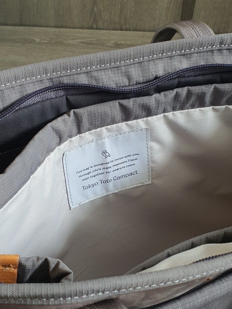 Bellroy Tokyo Tote Compact Premium (storm grey), Luxury, Bags & Wallets ...