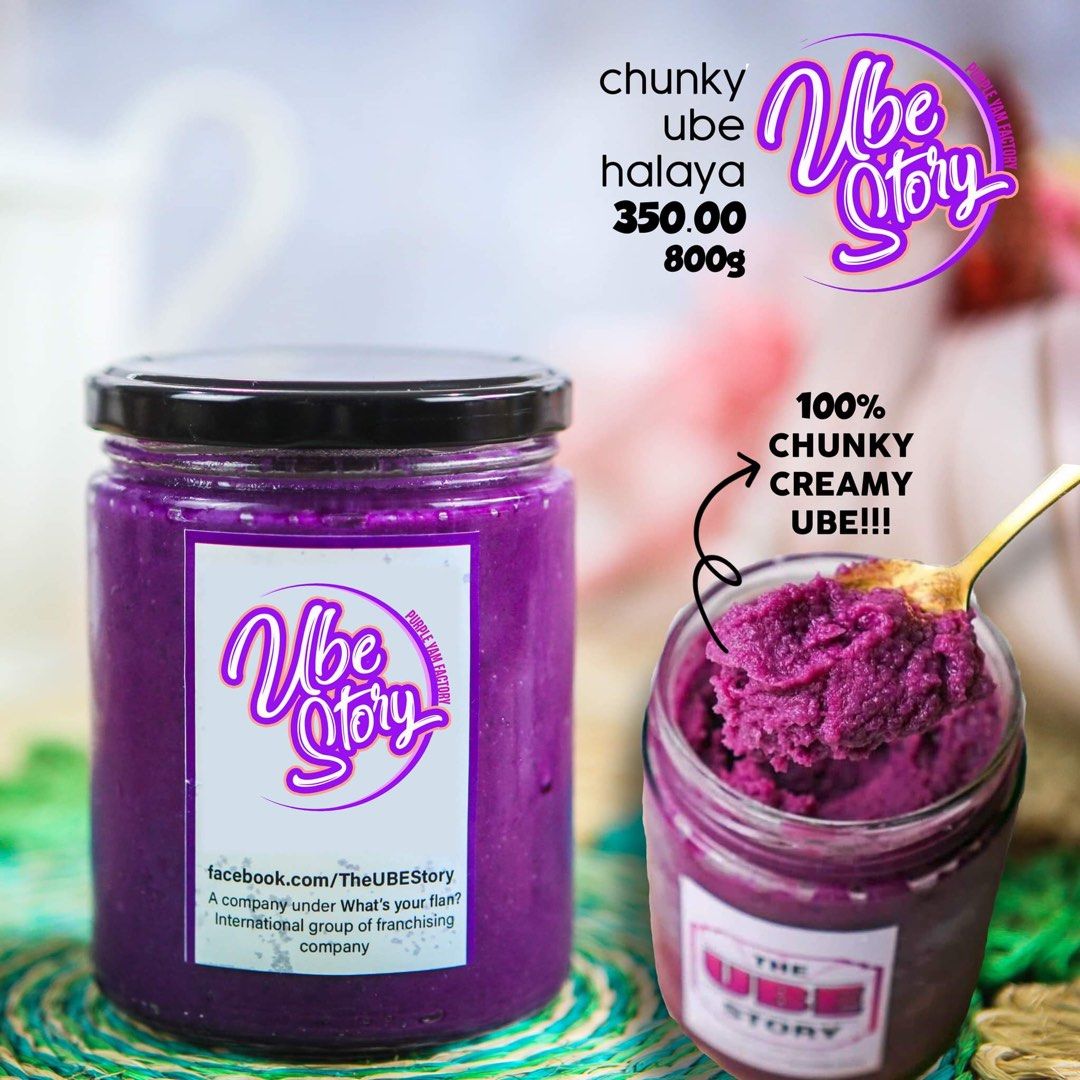 BIG CREAMY & CHUNKY PURE UBE HALAYA IN A THERMAL JAR on Carousell