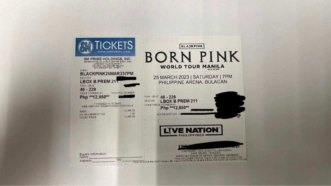 BLACKPINK BORN PINK IN MANILA/BULACAN, Tickets & Vouchers, Event ...