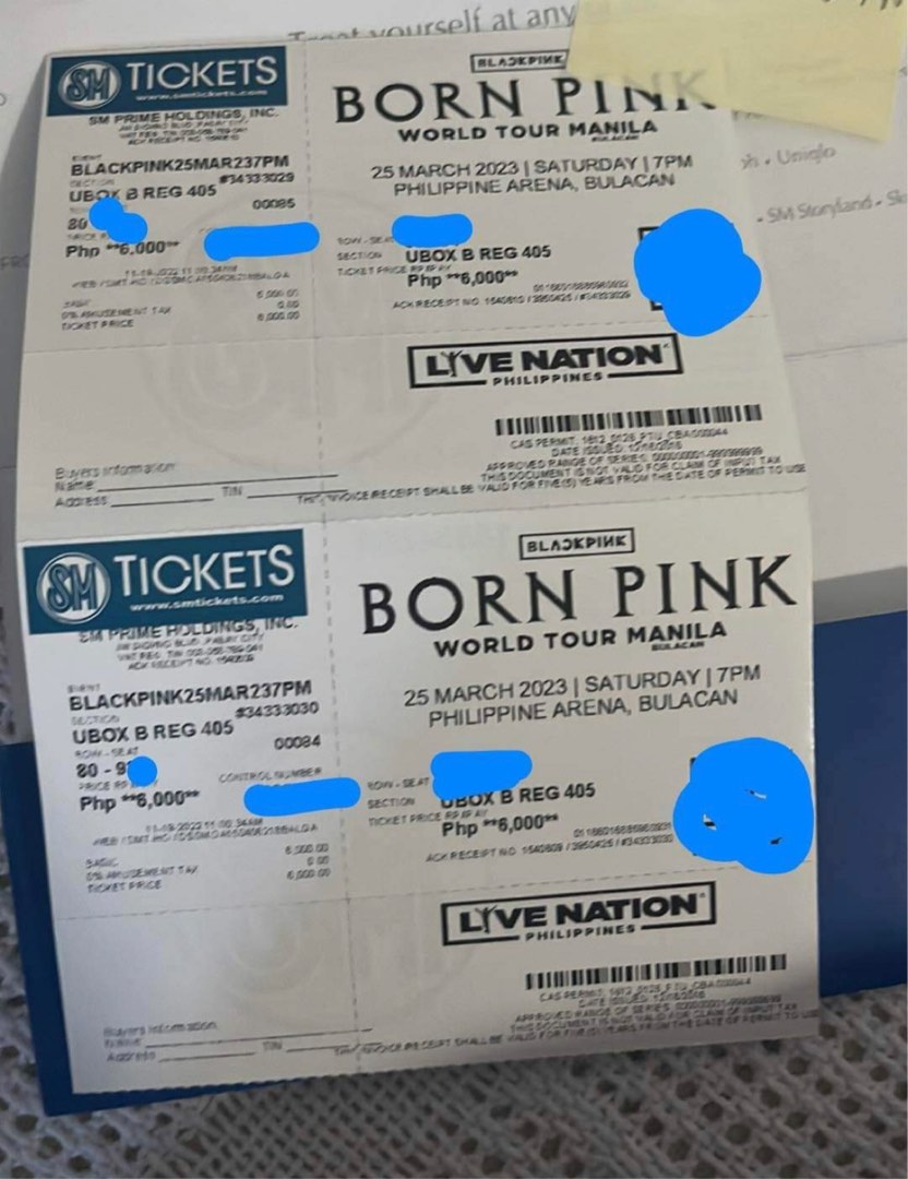 Blackpink Concert Day 1 UBB adjacent, Tickets & Vouchers, Event Tickets ...