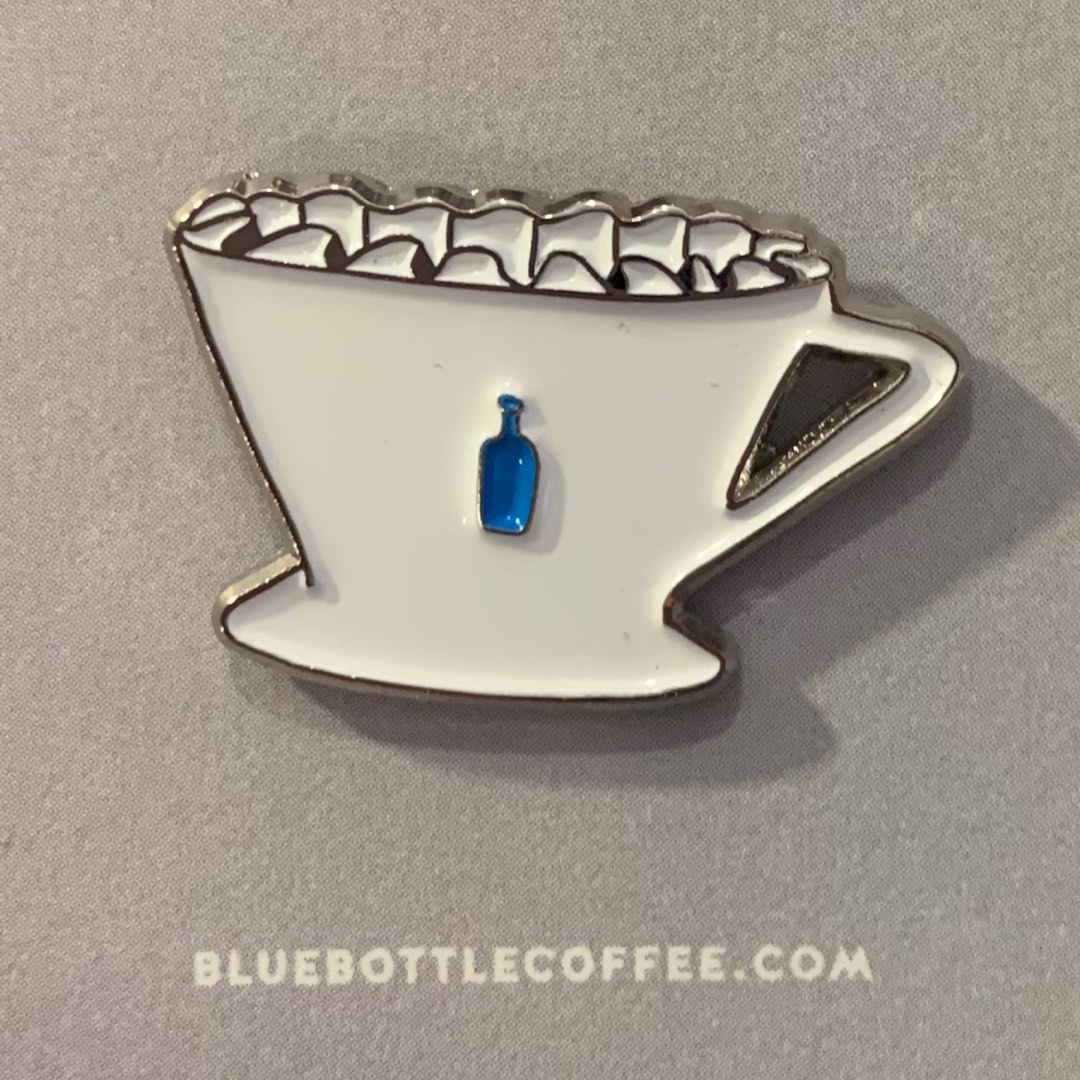 Blue Bottle Enamel Pin on Carousell
