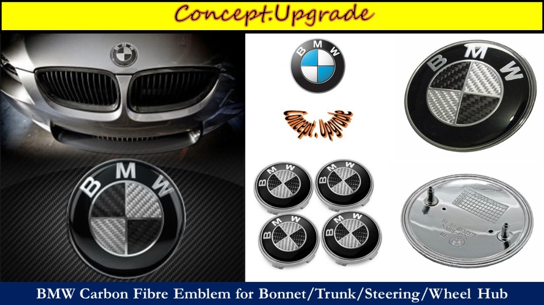 BMW LOGO EMBLEMS UPGRADE, Car Accessories, Accessories on Carousell