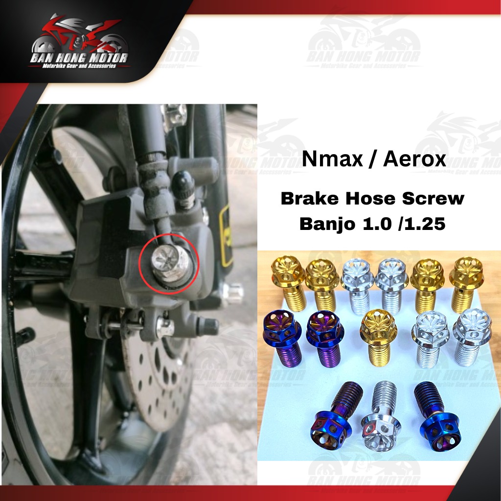 Brake Hose Screw Bleeding, Motorcycles, Motorcycle Accessories on Carousell