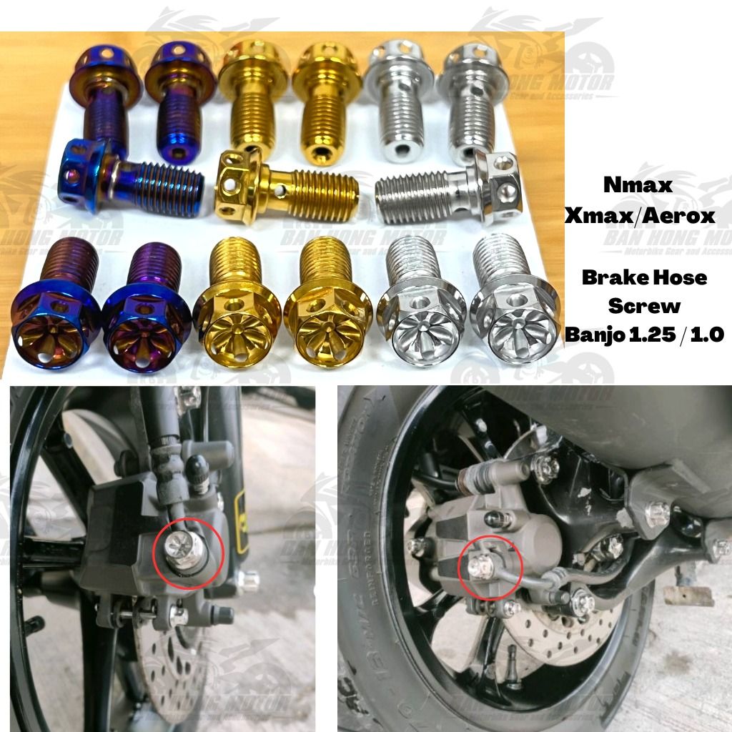Brake Hose Screw Bleeding, Motorcycles, Motorcycle Accessories on Carousell