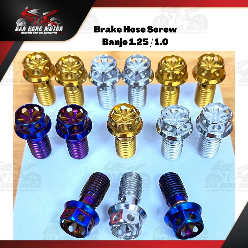 Brake Hose Screw Bleeding, Motorcycles, Motorcycle Accessories on Carousell