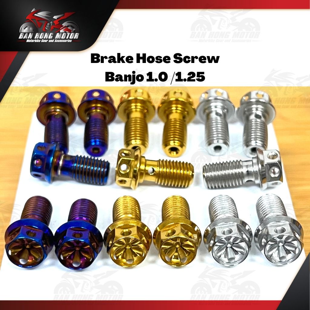 Brake Hose Screw Bleeding, Motorcycles, Motorcycle Accessories on Carousell