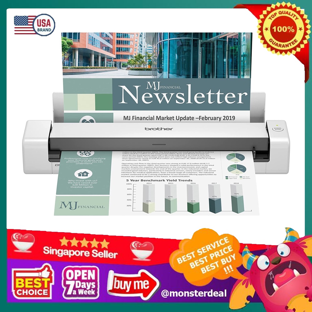 Brother DS-740D Duplex Compact Mobile Document Scanner, Computers ...