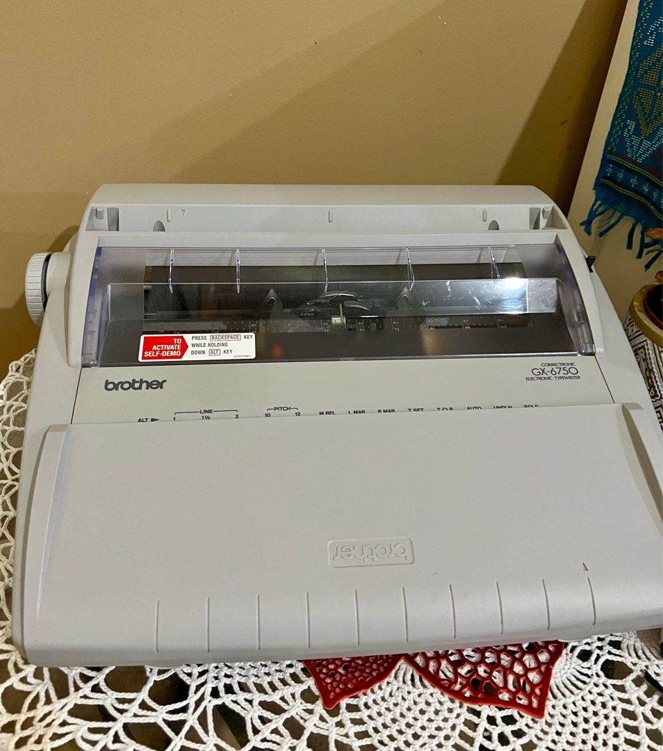 BROTHER Electronic Typewriter ( Correctronic GX-6750), Computers & Tech ...