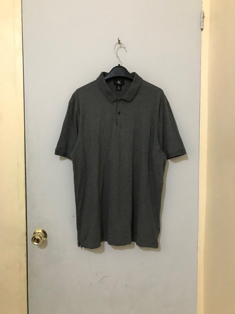 Calvin Klein Metal Logo Polo Shirt, Men's Fashion, Tops & Sets, Tshirts ...