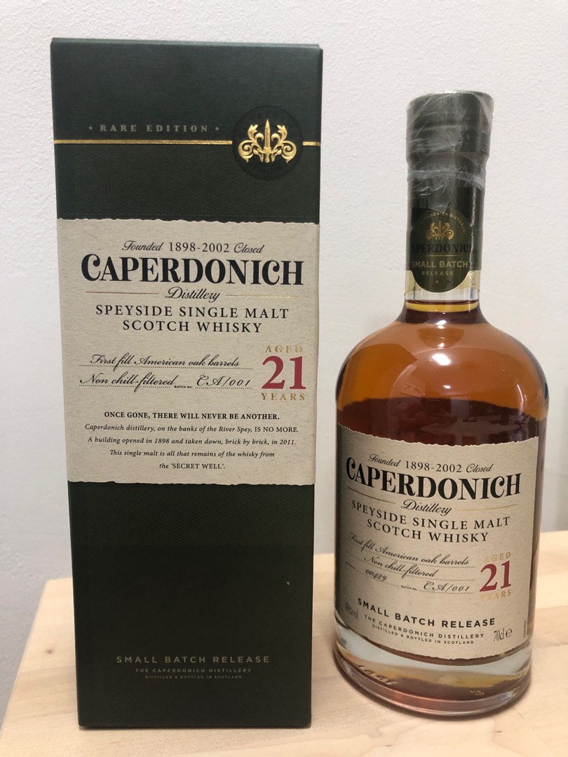 Caperdonich 21 Year Old Speyside Single Malt Scotch Whisky 700ml, Food ...