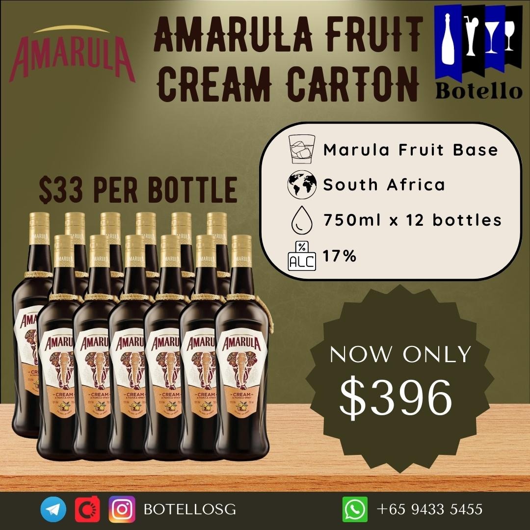 [Carton] Amarula Fruit Cream Liqueur x 12 bottles / 750ml / Same Day ...