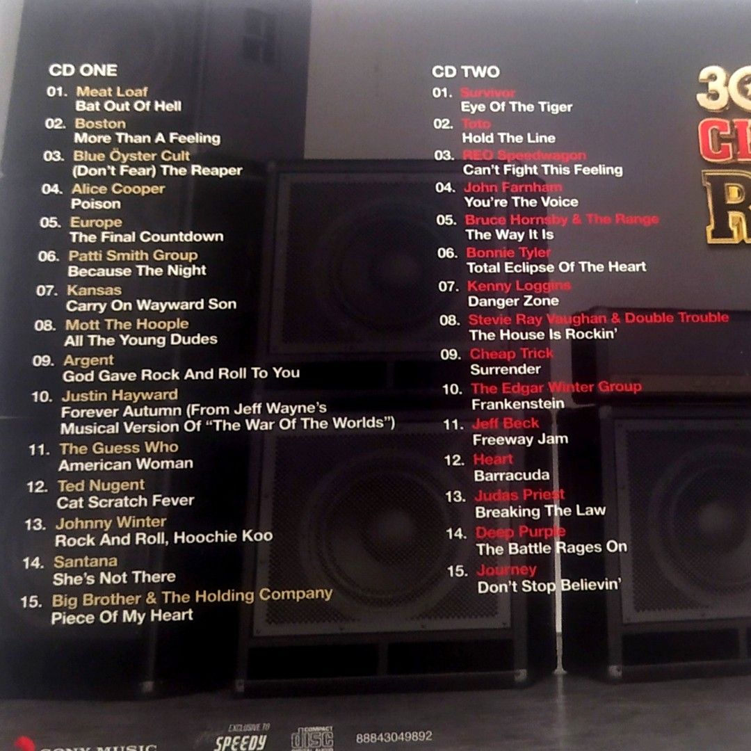 CD 30 CLASSIC ROCK 2 Discs - Santana, Survivor, Toto, Cheap Trick ...