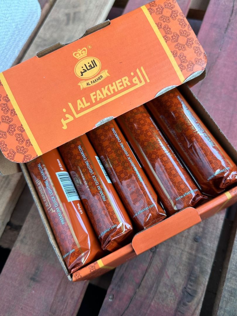 Charcoal Arang/ Fast ignition/ For Bakhoor Bukhoor 33mm/ 1 Tube (10 ...