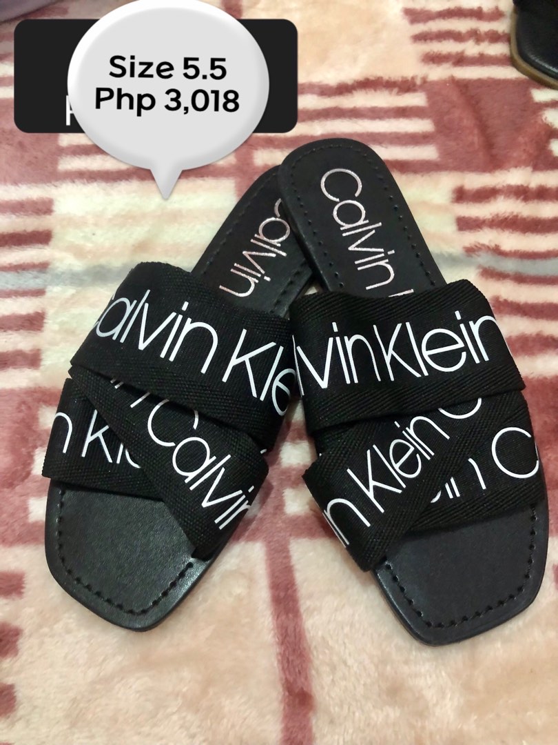CK sandals, Women's Fashion, Footwear, Sandals on Carousell