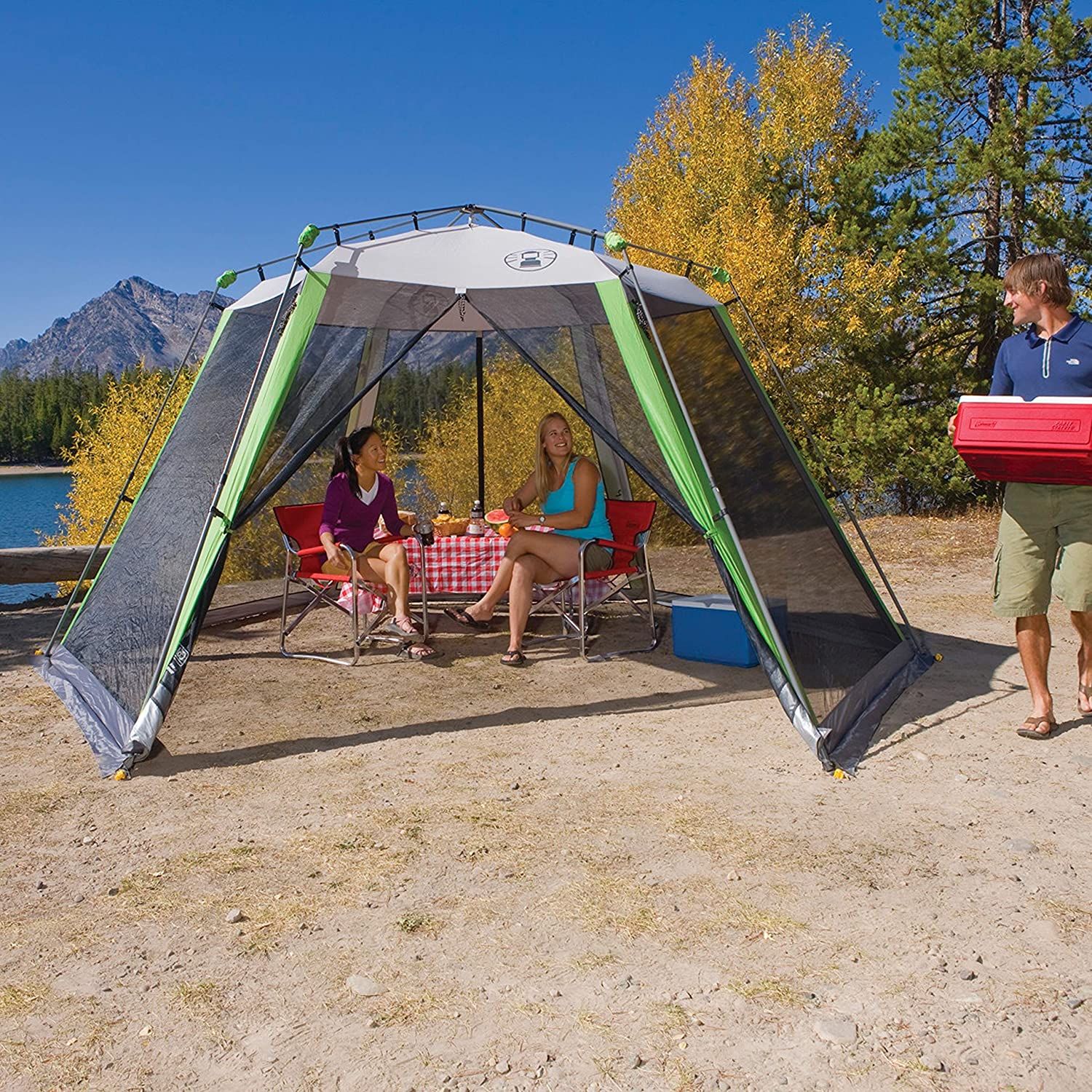 Coleman Screened Canopy Tent with Instant Setup | Back Home Screenhouse ...