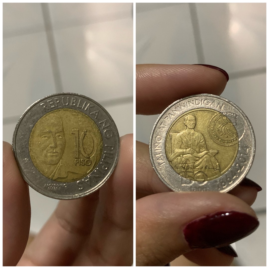 Commemorative 10 Peso Coin Apolinario Mabini, Hobbies & Toys ...