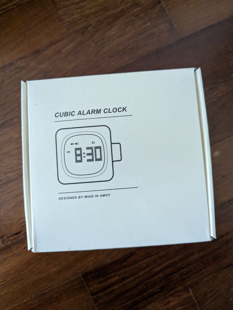 Cubic alarm clock, Furniture & Home Living, Home Decor, Clocks on Carousell