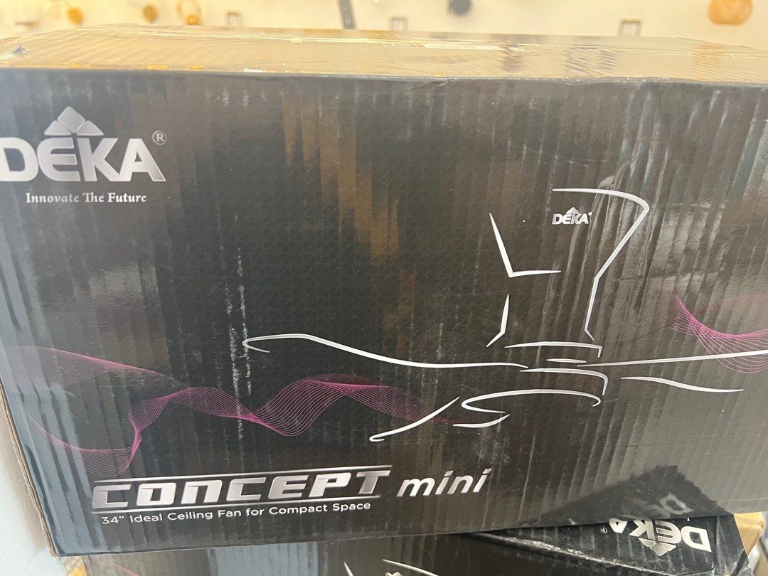 DEKA Concept Mini 34” Fan BNIB, Furniture & Home Living, Lighting ...