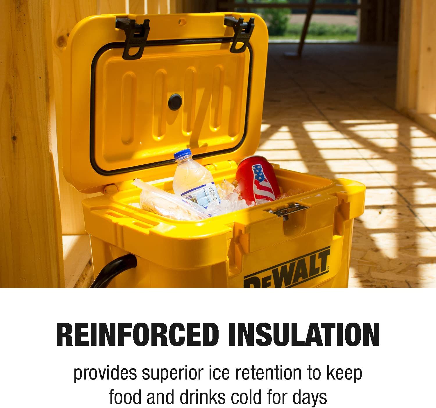 DEWALT 10 Qt Roto Molded Cooler DEWALT Yellow, Everything Else on Carousell