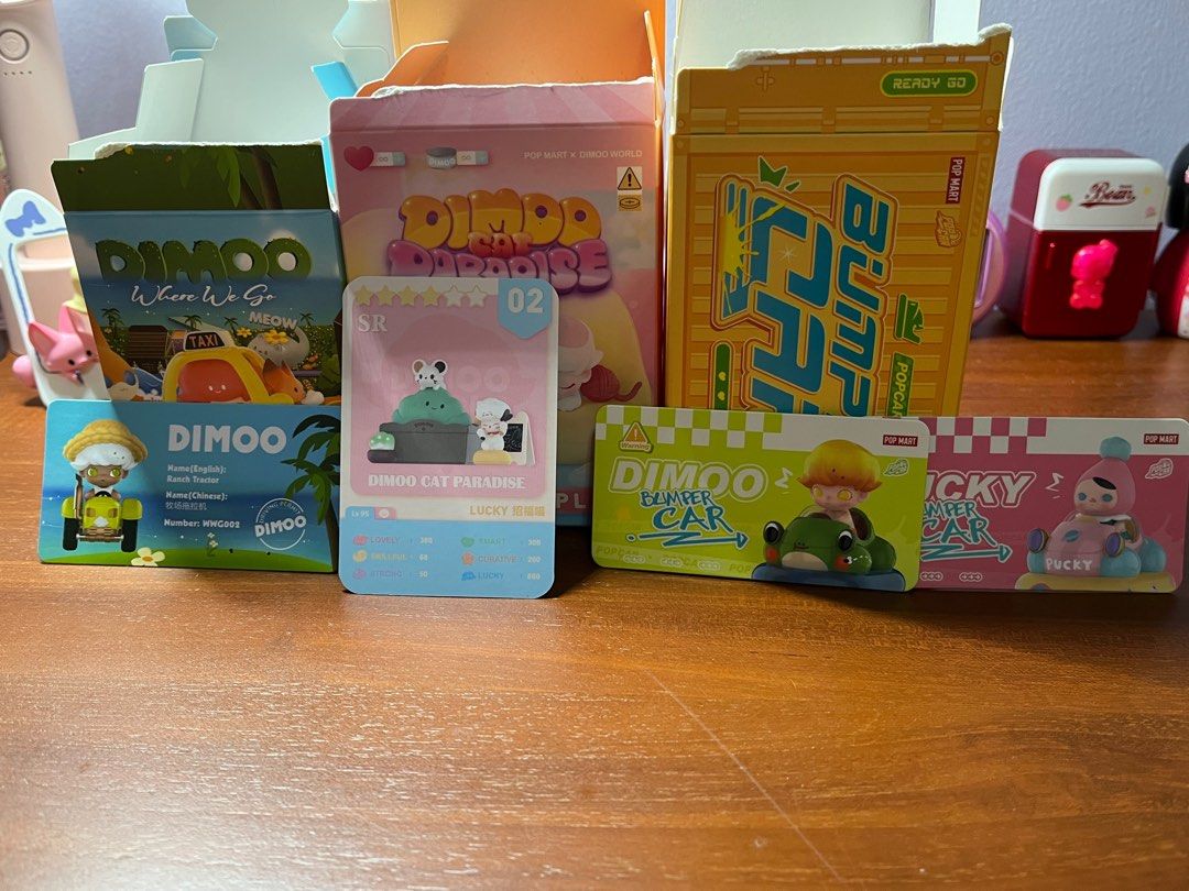 Dimoo Where We Go / Dimoo Cat Paradise / Popmart Popcar Bumper Car ...