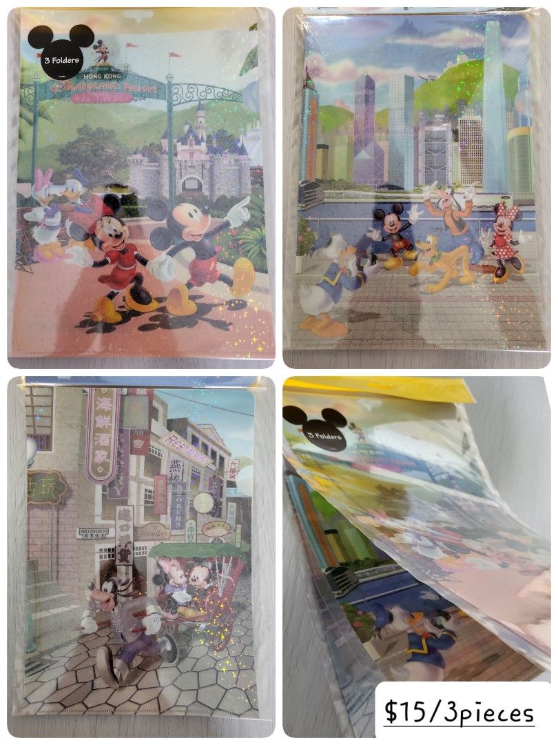 Disney A4 Files, Hobbies & Toys, Stationery & Craft, Stationery & School Supplies on Carousell