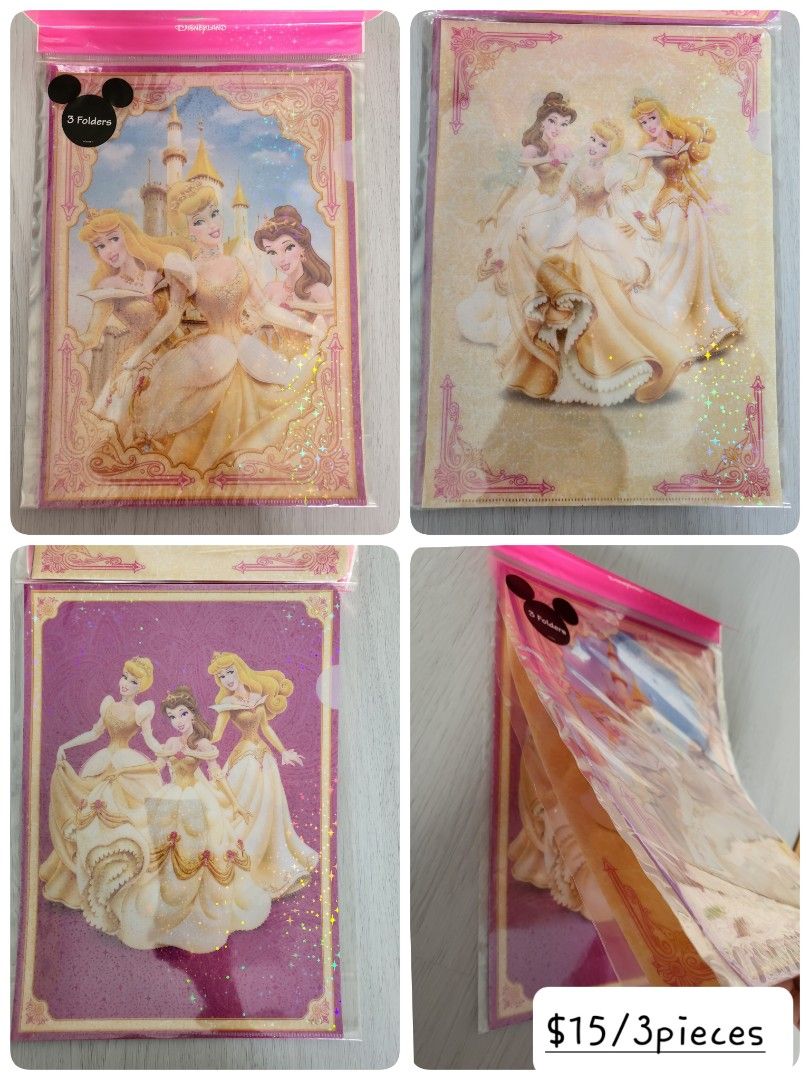 Disney A4 Files, Hobbies & Toys, Stationery & Craft, Stationery & School Supplies on Carousell