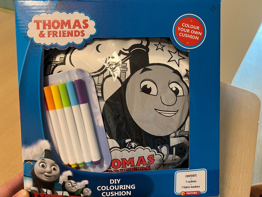 DIY colouring cushion, Hobbies & Toys, Toys & Games on Carousell