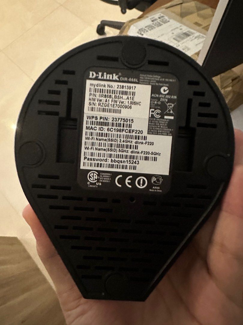 D-Link DIR-AC1750 Dual Band Wifi Gigabit Router, Computers & Tech ...