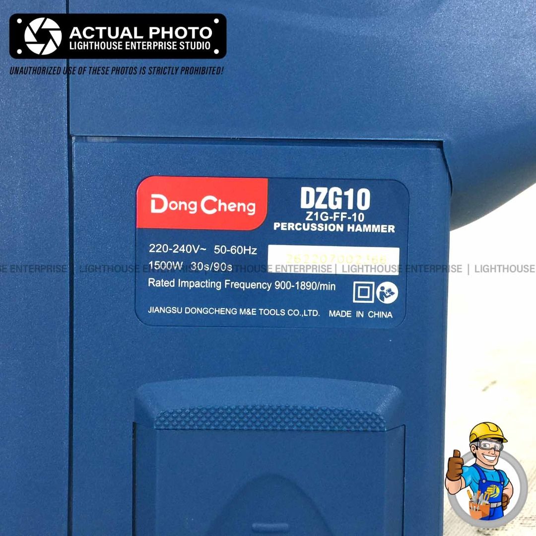 Dong Cheng 1500W SDS-Plus Percussion Hammer / Jack Hammer (DZG10 ...