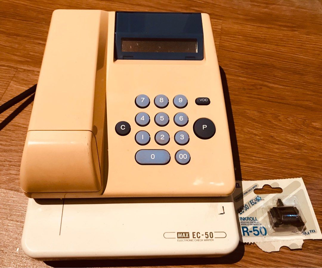 Electronic check writer Max EC 50 with new ink, Computers & Tech ...